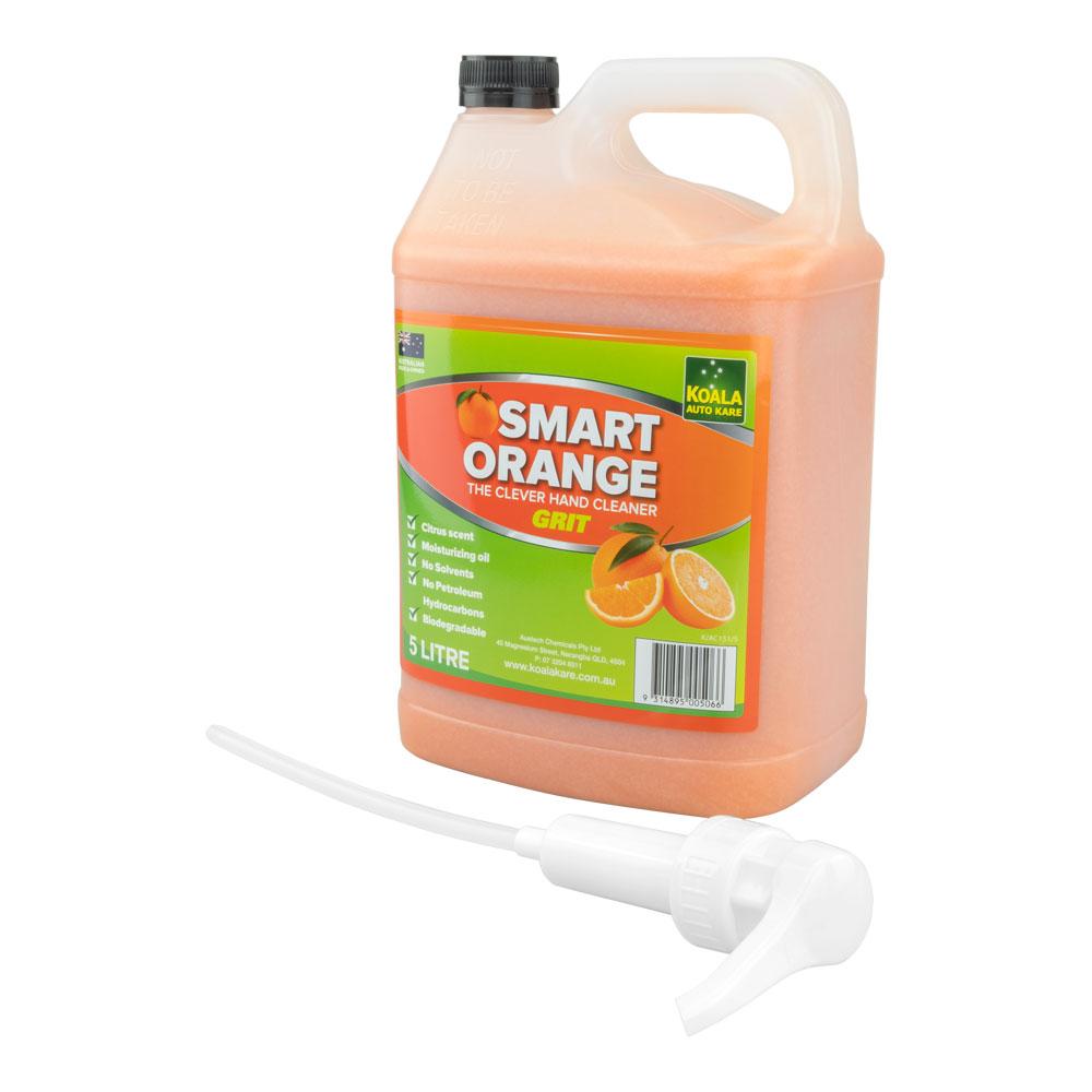 SMART ORANGE GRIT HAND CLEANER WITH PUMP 5L