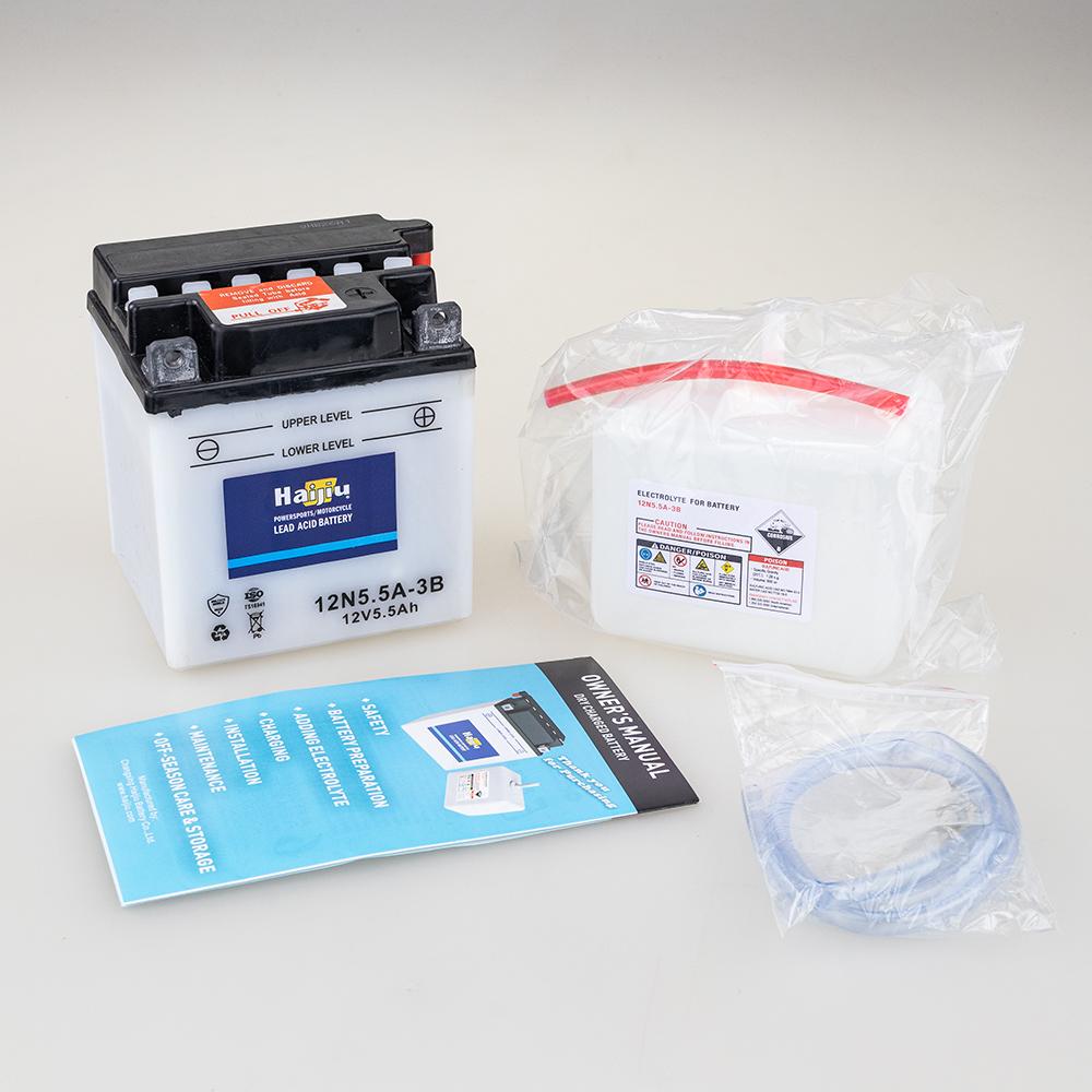 BATTERY 12V WAP: 12N5.5A-3B [5.5AH] EA CTN6 (DG8.2 - UN2796)