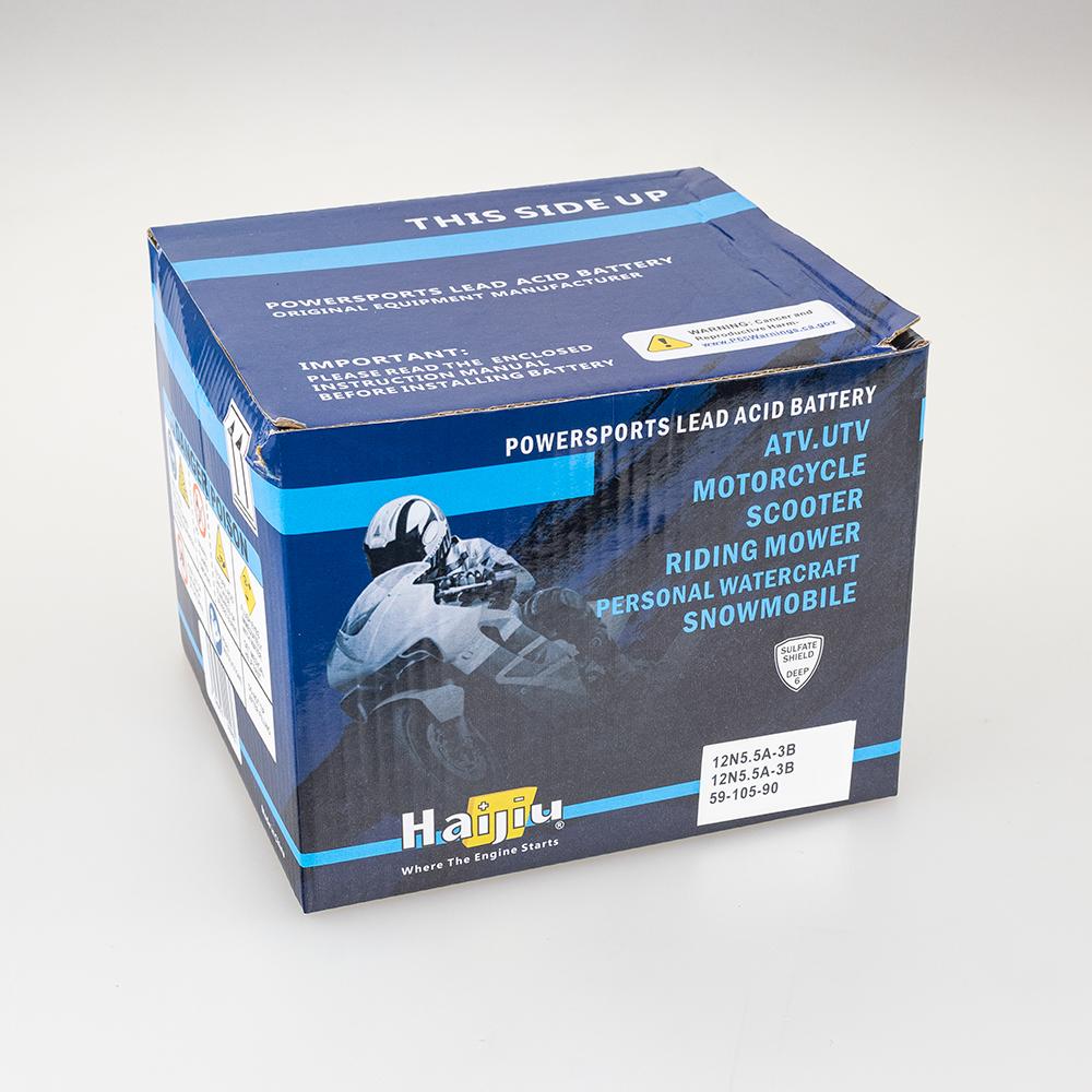 BATTERY 12V WAP: 12N5.5A-3B [5.5AH] EA CTN6 (DG8.2 - UN2796)