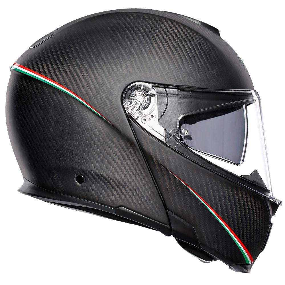 AGV SPORTMODULAR - TRICOLORE MATT CARBON/ITALY