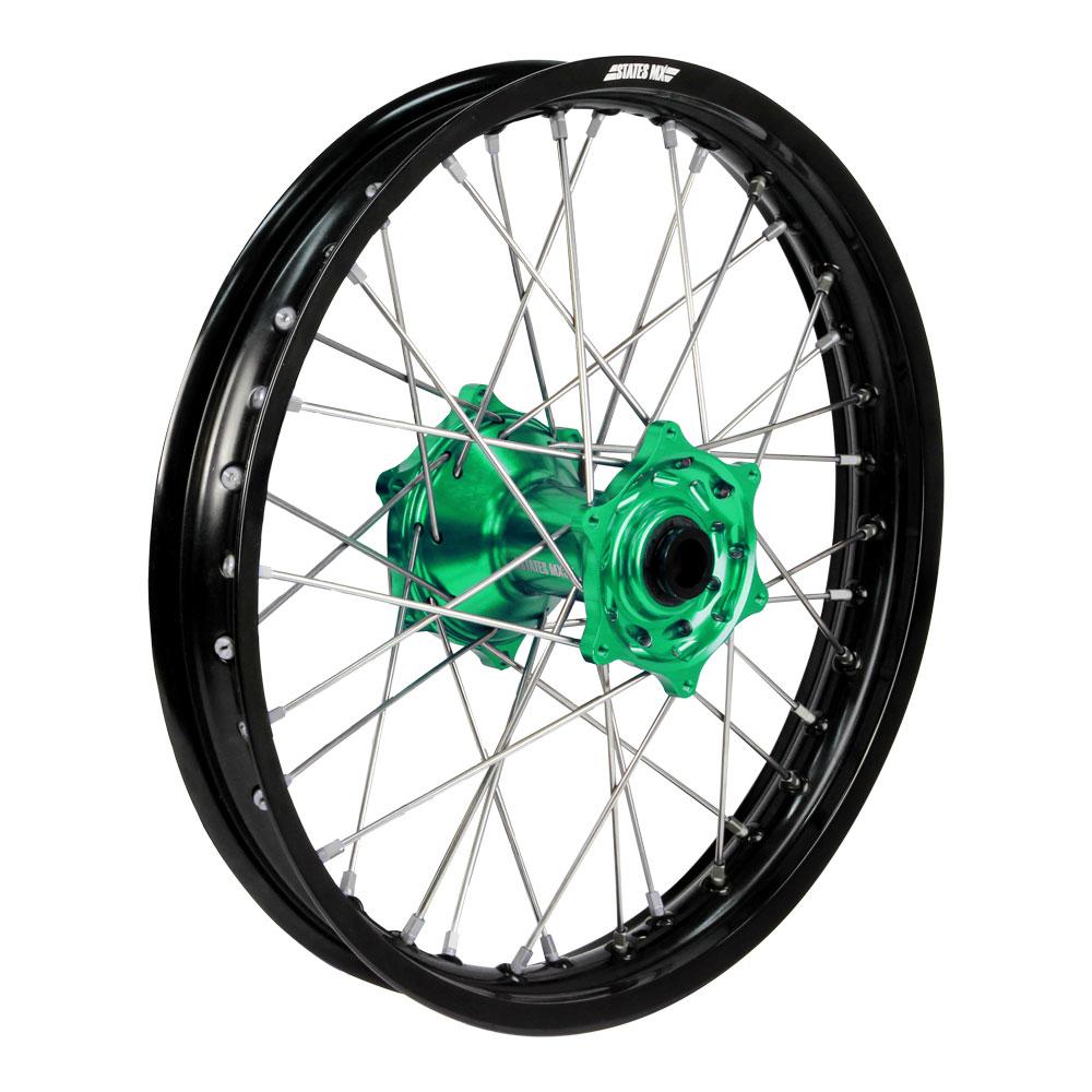 STATES MX WHEEL REAR 19X2.15 - BLK/GRN - KAWASAKI KX250F/450F