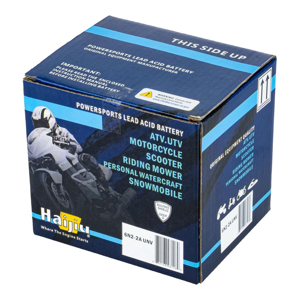 BATTERY 6N2-2A-UNV : HAIJIU STD [2Ah] WAP CTN12 (DG8.2 - UN2796)